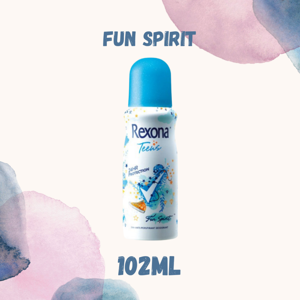 Rexona Teens Fun Spirit Anti-Perspirant Deodorant Spray 102ml | Shopee ...