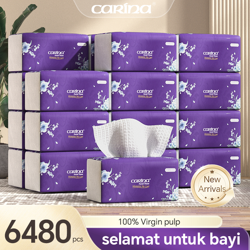 (24 packs) Carina Tissue Wholesale Wood Pulp Tissue Paper 90pulls*3ply ...
