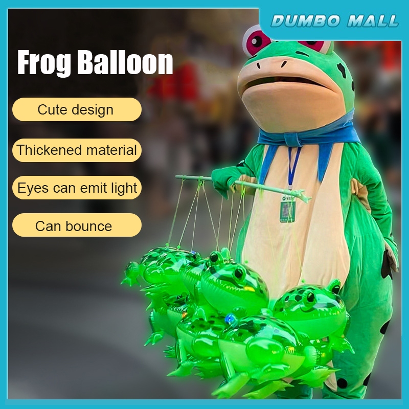 Frog Balloon With Light Cute Creative Children Toys Gifts PVC ...