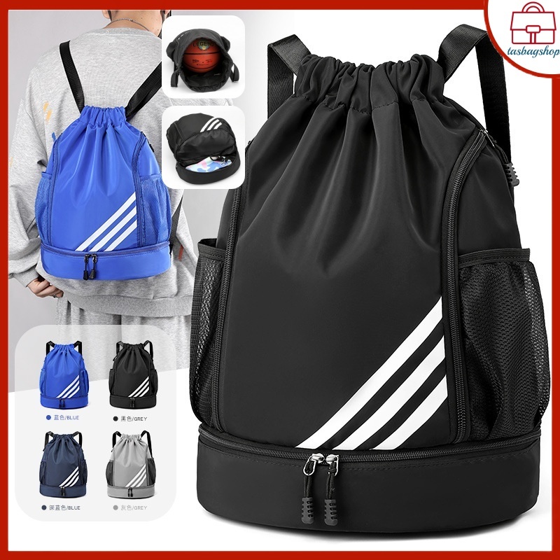 Tasbagshop-Gym Waterproof Backpack Oxford Sports Drawstring Bags ...