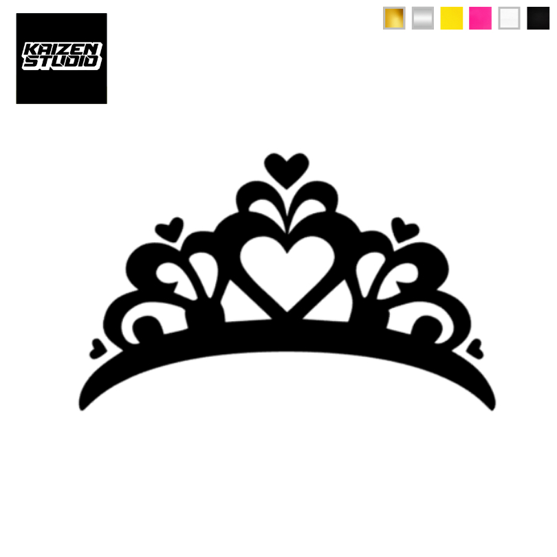 KAIZEN STUDIO Crown Girl Princess Queen Car Barbie Cermin Kereta Motor ...