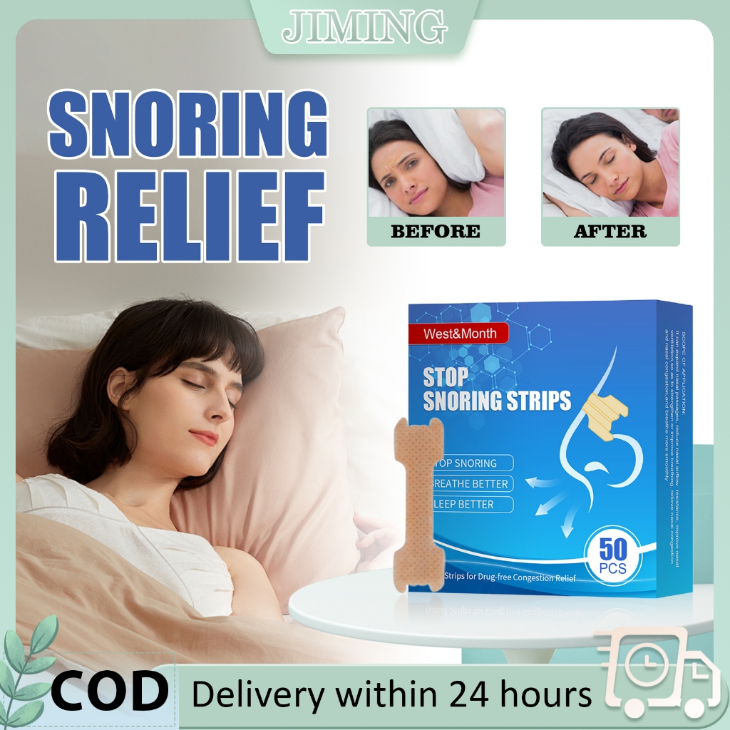 【🔥100% ORI】Adult Nasal Ventilation Patches 50pcs Snoring Prevention ...