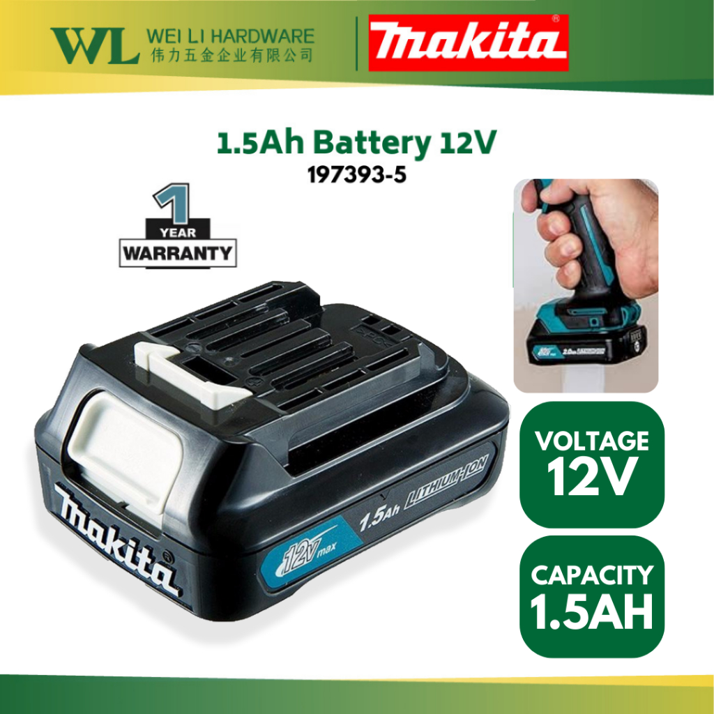 MAKITA BL1016 Battery 12V 1.5ah 197393-5 / MAKITA Battery 12V (1Year ...