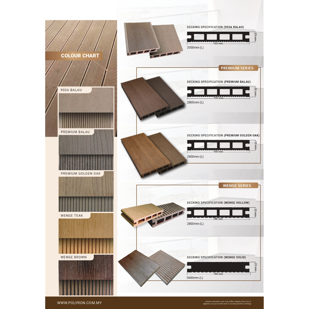 (DISPLAY ONLY) FORTIVA WPC DECKING/ BALCONY DECKING/POOL DECKING ...