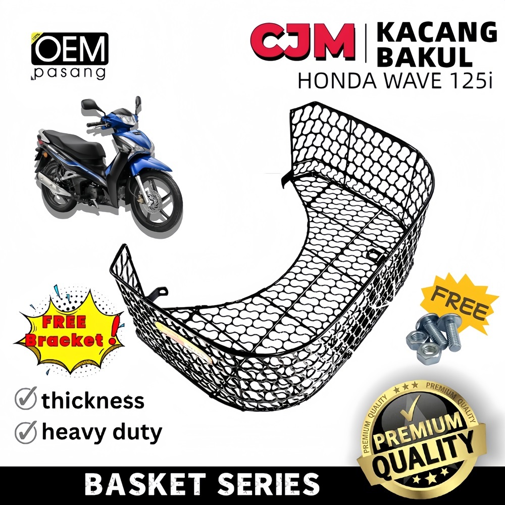 HONDA WAVE 125i BAKUL 88 KACANG (BESI TEBAL) BAKUL RAGA Honda W125i ...