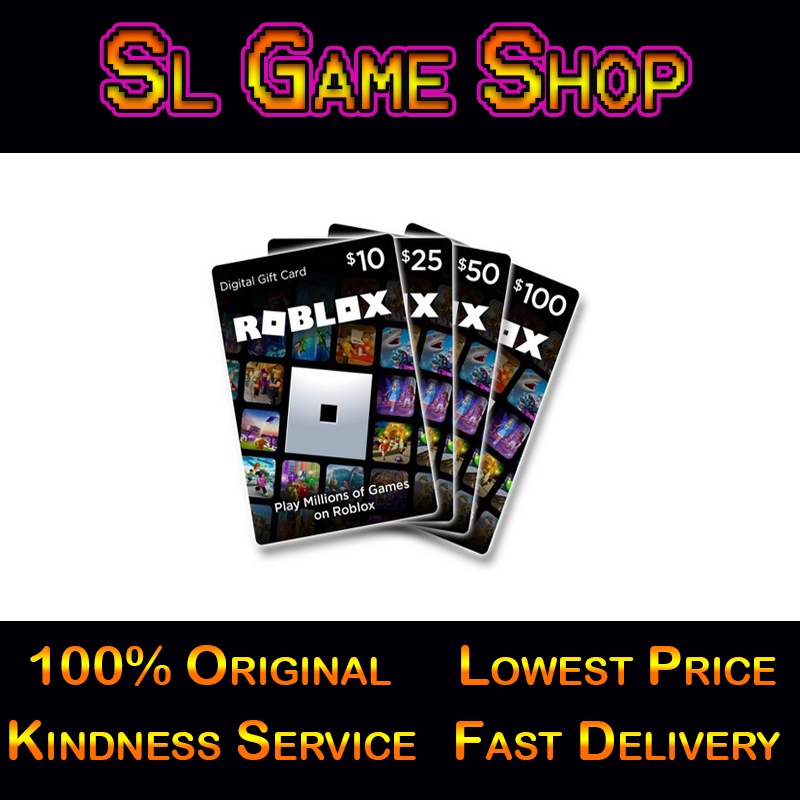 Roblox Gift Card Instant Robux Robox pc mobile game | Shopee Malaysia