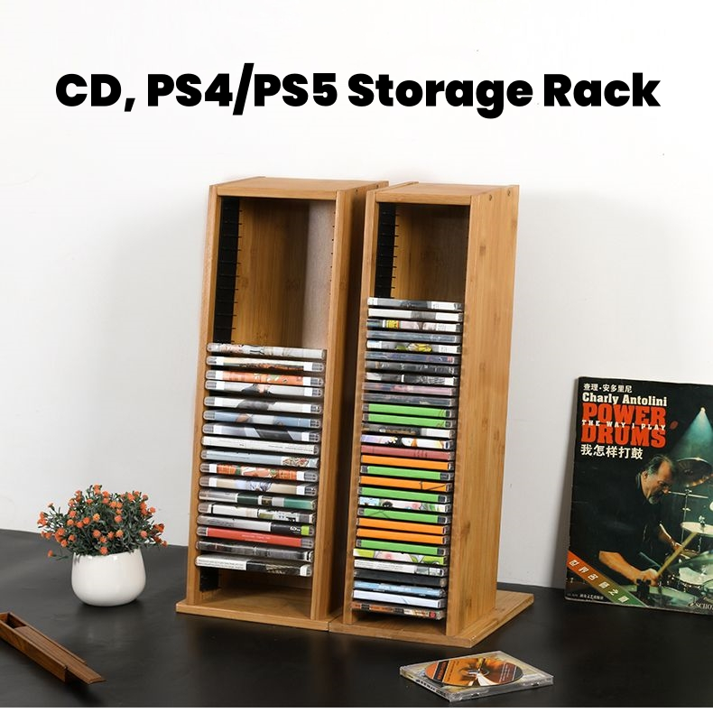 Game Disc PS4 PS5 Rack Desktop CD Rack Floor DVD Rack disc rack Large ...