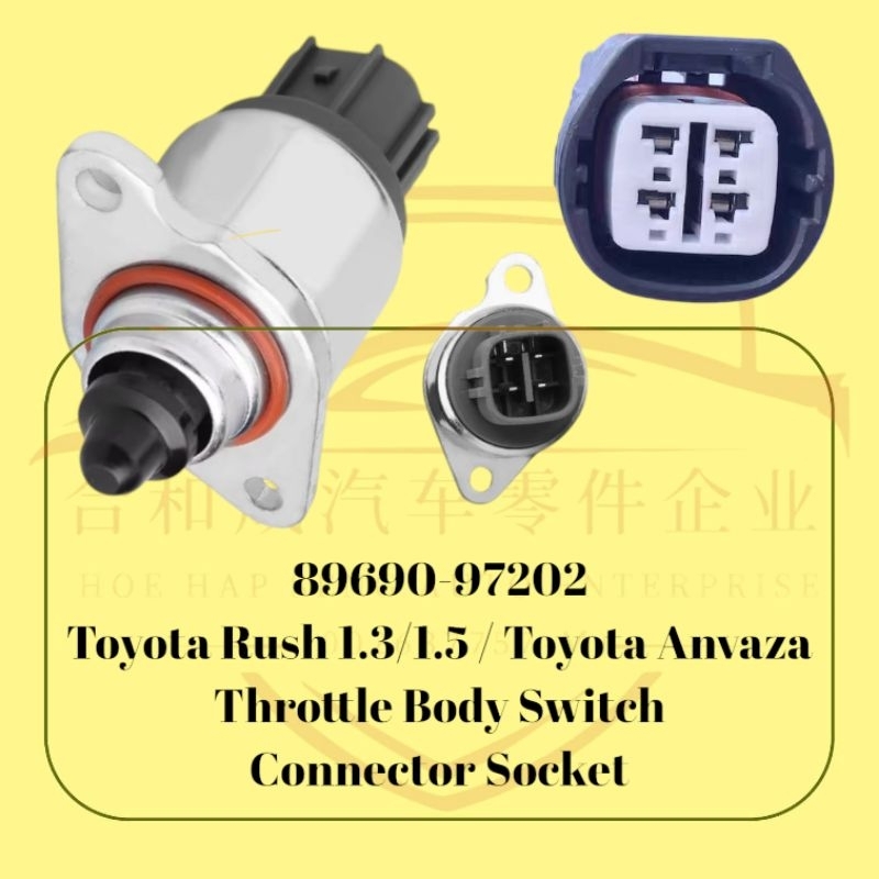 CONNECTOR SOCKET TOYOTA AVANZA 1.5 / RUSH THROTTLE BODY 4 PIN SENSOR ...