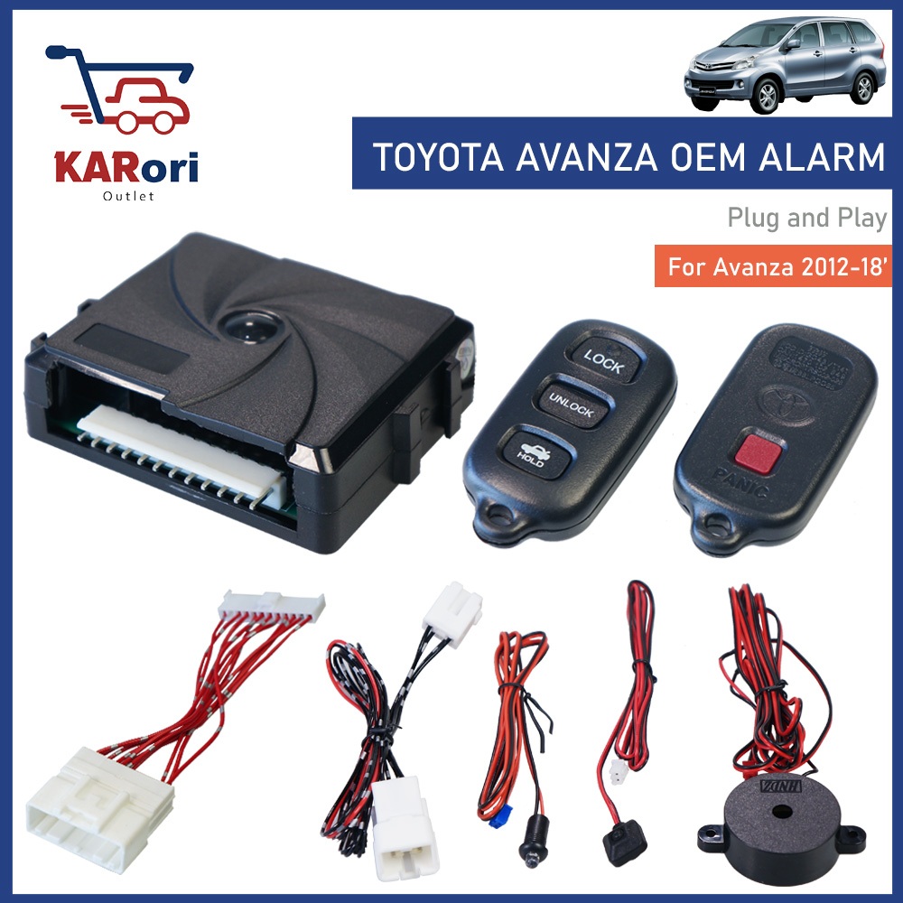 TOYOTA AVANZA 2012-2018Y OEM PLUG & PLAY CAR ALARM | Shopee Malaysia