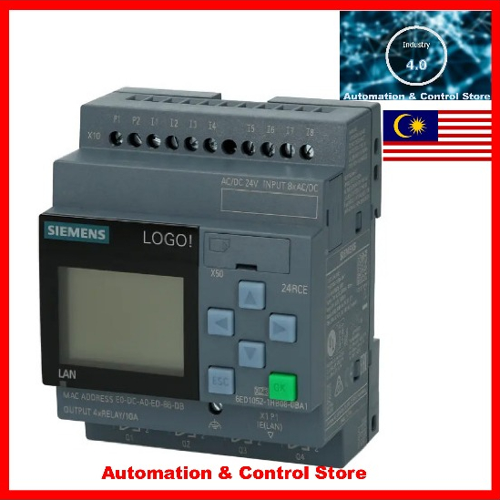 SIEMENS LOGO! LOGIC MODULE WITH DISPLAY | 6ED1052-1FB08-0BA2 | 6ED1055 ...