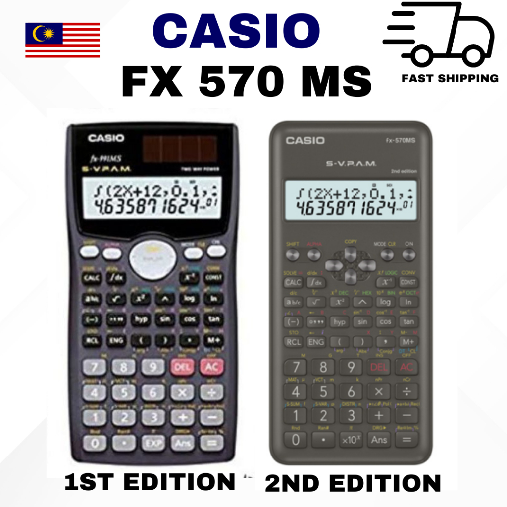 Best Quality Casio Scientific Calculator FX-570ms 2nd Edition/FX-570MS ...