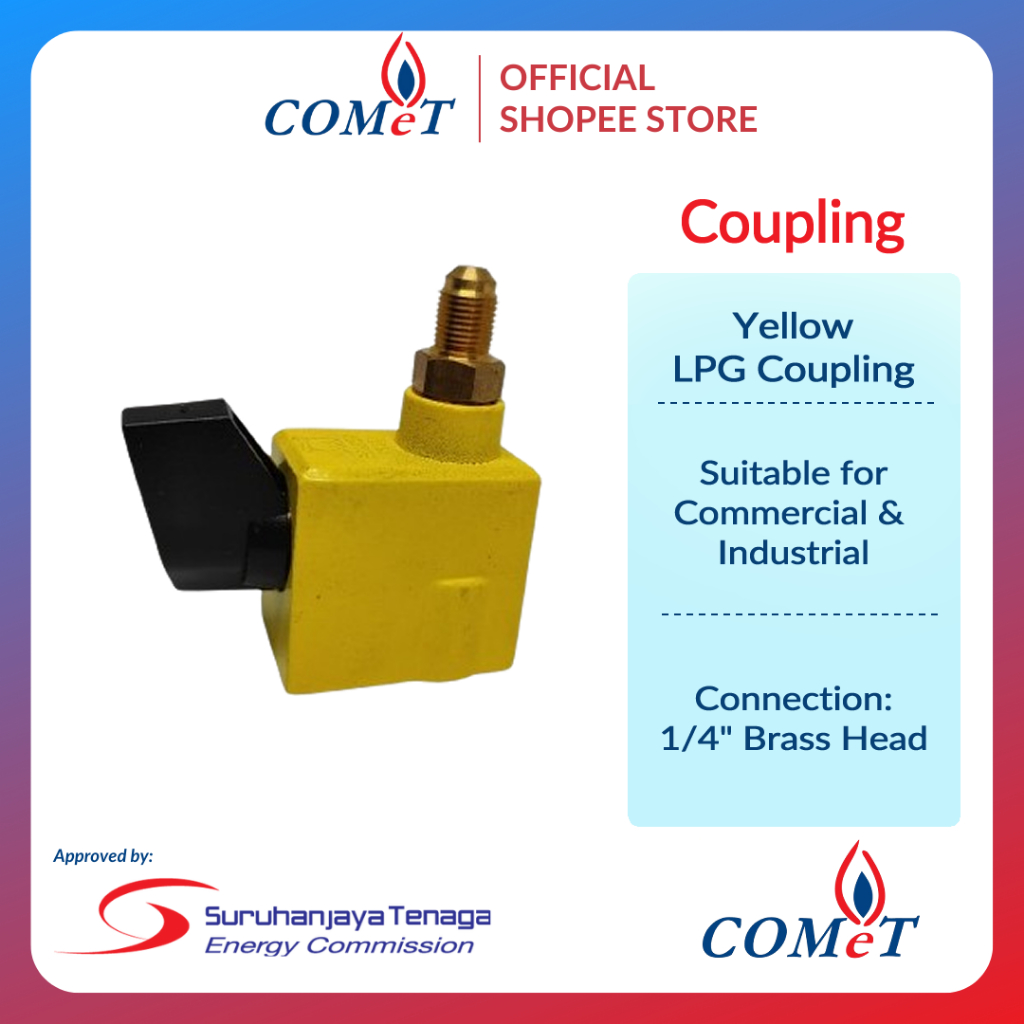 COMET LPG YELLOW Coupling for Malaysian Standard Gas Cylinders | Shopee ...