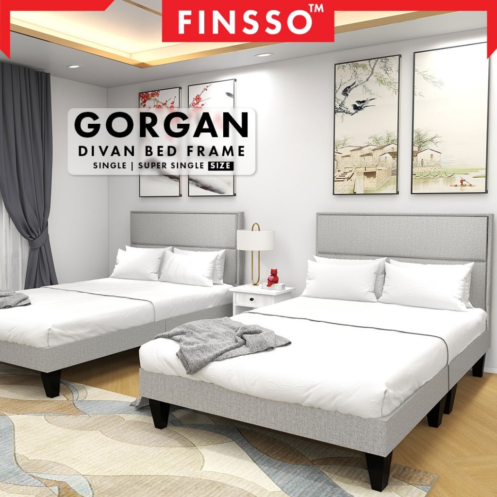 Gorgan Luxury Swiss-Foundation Divan Queen Bed Frame | Katil Queen ...