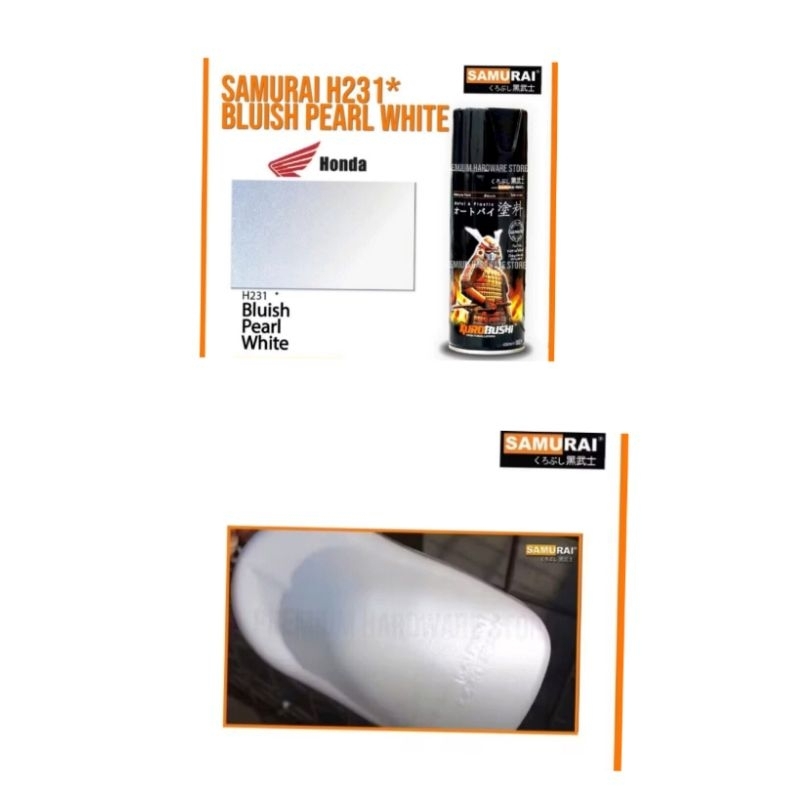 SAMURAI PAINT MOTOR CREAM WHITE SPRAY Y123-A CREAMY WHITE/SPRAY H231 ...