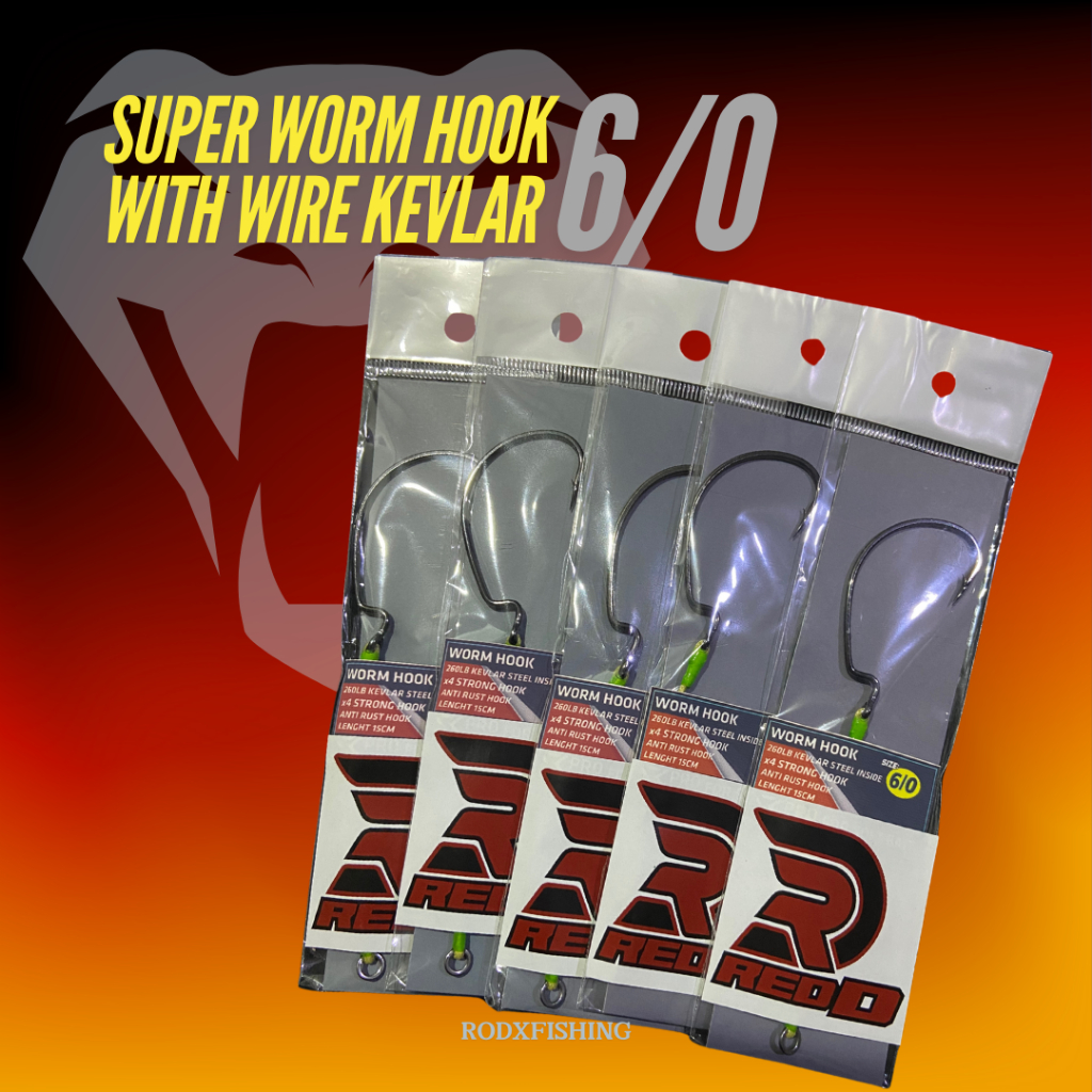 RED D KEVLAR WIRE WORM HOOK | Shopee Malaysia