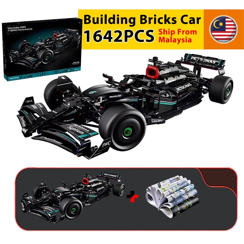 Mercedes AMG F1 Bricks 1:8 Supercar Compatible Mechanical Group Model ...