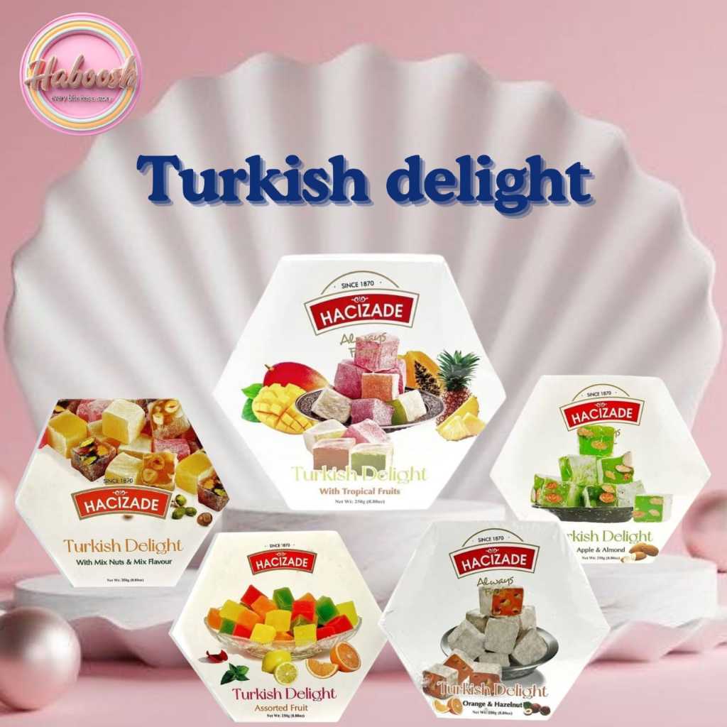 Turkish Delight - Turkish Lokum - Turkish Halgoum - Chewy Candy - Nutty ...