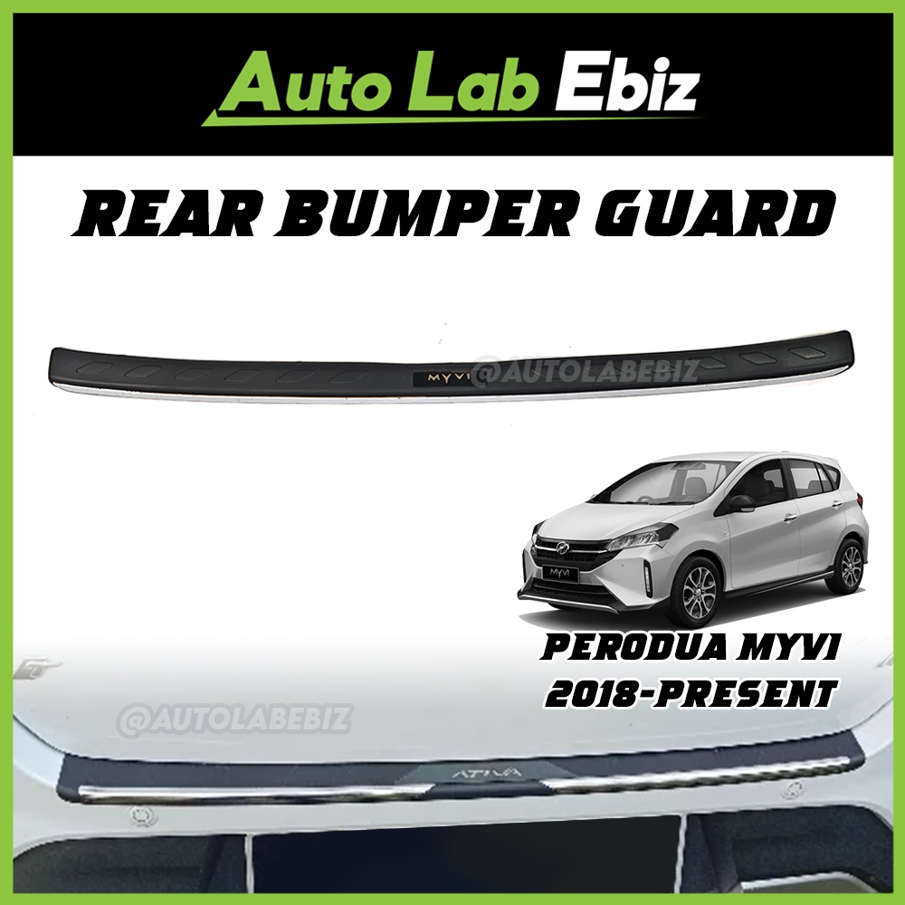 Rear Bumper Guard 3D Cover with Chrome Linning Perodua Myvi GEN3 Myvi ...