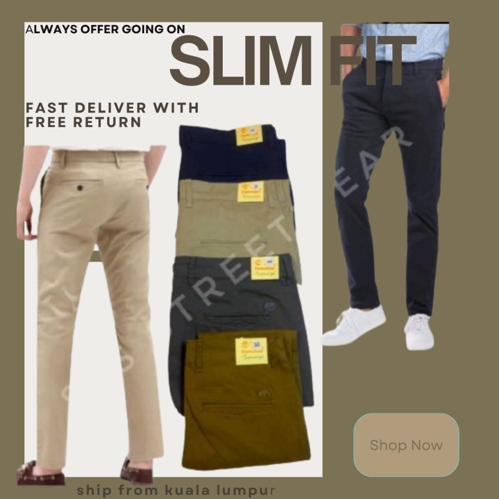🔥SIZE 28-40🔥🔥STRETCHABLE KAIN MENS SLIM FIT SLACK PANT VIRAL UNISEX🔥🔥🔥 ...