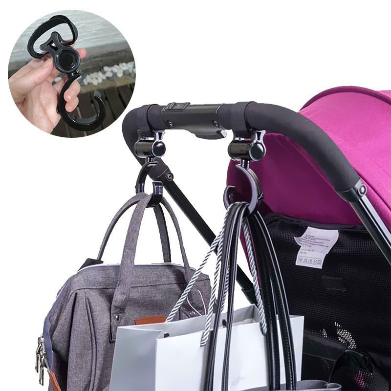 360-degree rotating stroller hooks, multifunctional hooks for baby ...