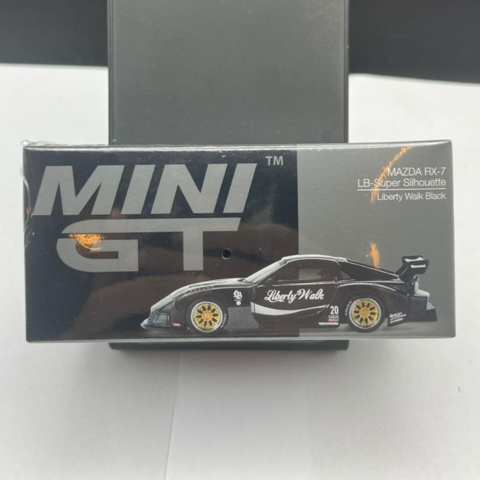 MINI GT MAZDA RX-7 LB-SUPER SILHOUETTE LIBERTY WALK BLACK (MGT785 ...