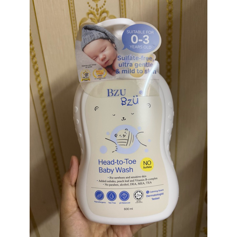 BZU BZU Head to Toe Baby Wash (600ml) | Shopee Malaysia