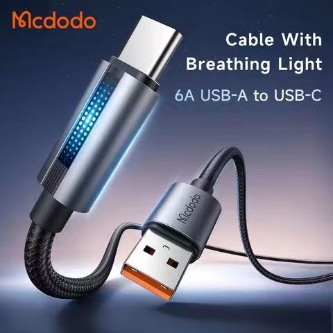 MCDODO CA-518 6A USB Data Cable / 6A Super Fast Quick Charging / LED Breathing Light | Shopee ...