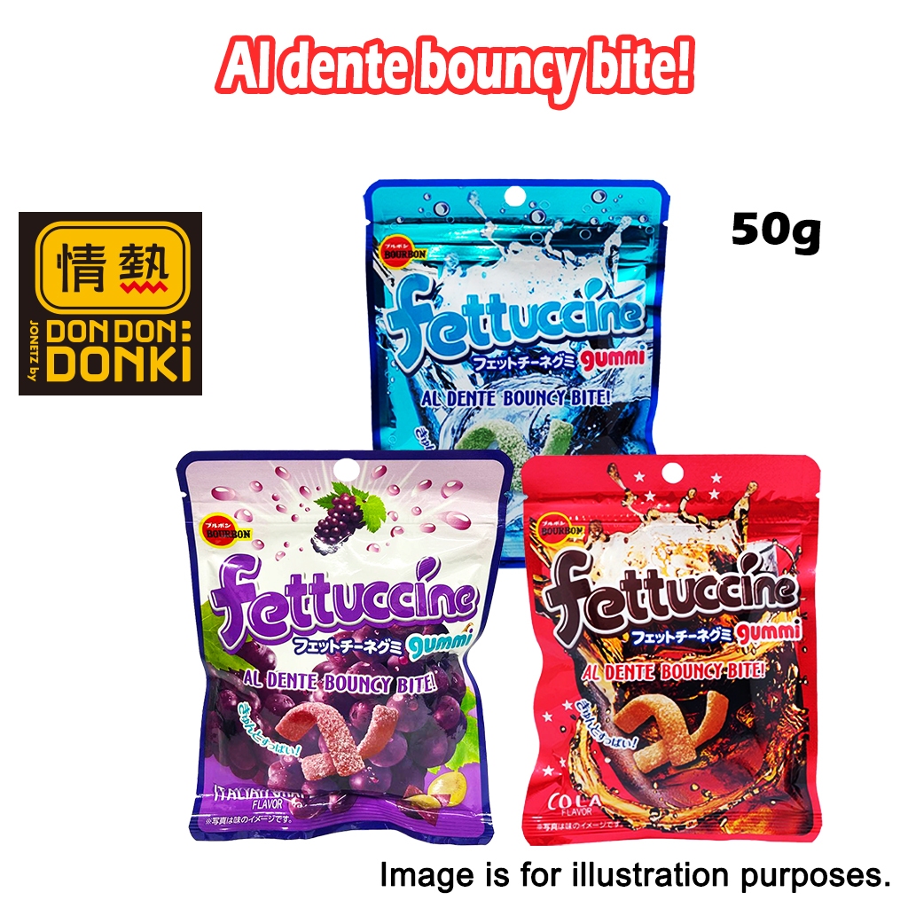 [DONKI] Bourbon Japan Fettuccine Gummy Sweets Candy (50g) (EXP AUG 2025) | Shopee Malaysia