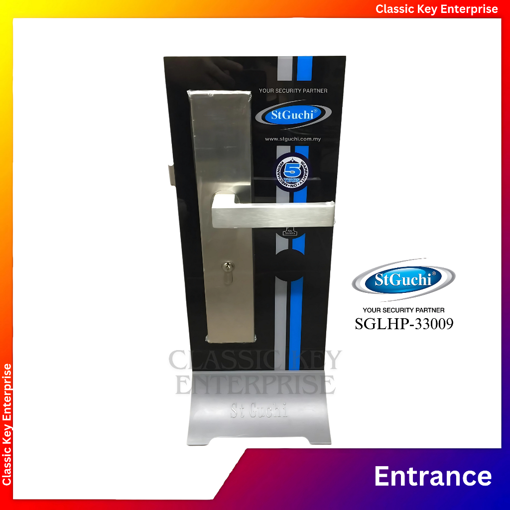 St Guchi Lever Handle Mortise Door Lock Entrance Security Set Model ...