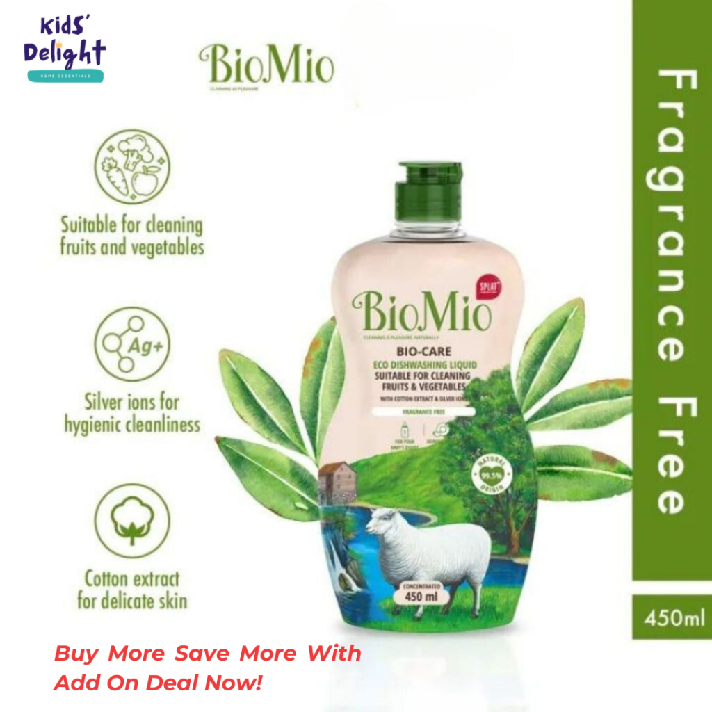 BioMio Natural Eco Dishwashing Liquid (450ml)/ Vegetable/Dish ...