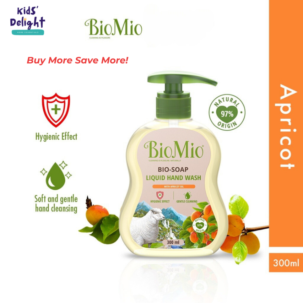 BioMio BIO-SOAP Eco Hand Wash Liquid Hand Soap with apricot oil 300ml ...