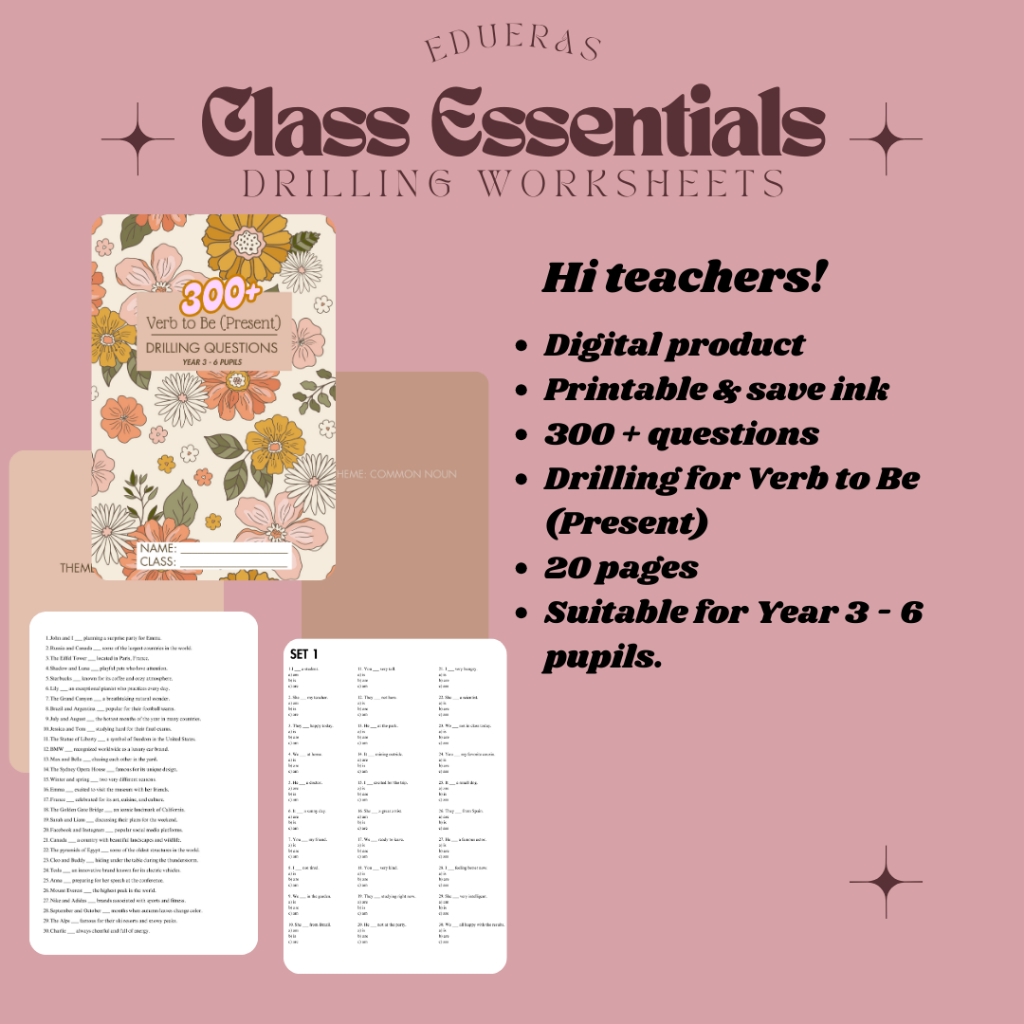 Digital Download Class Worksheet Grammar Verb to Be Questions - Relif ...