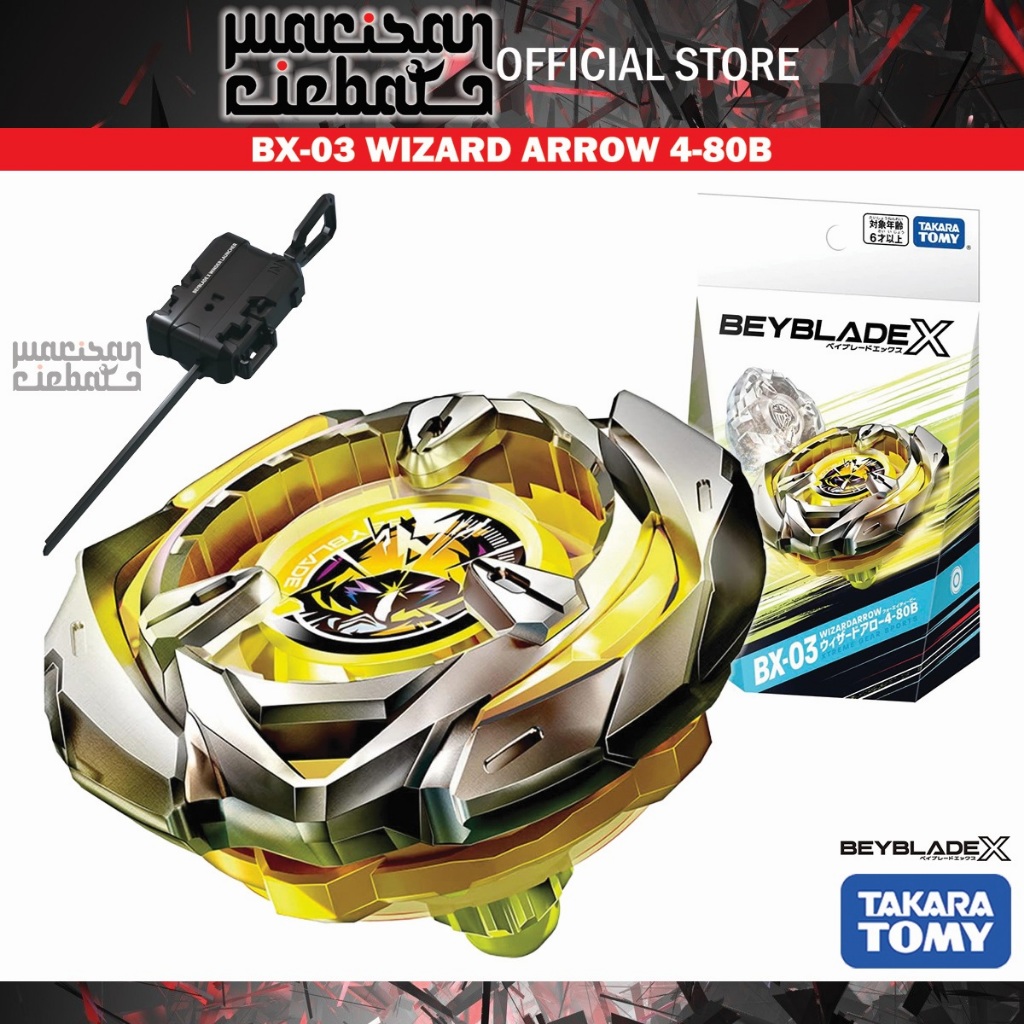 Takara Tomy Beyblade X BX-03 Starter Wizard Arrow 4-80B | Shopee Malaysia