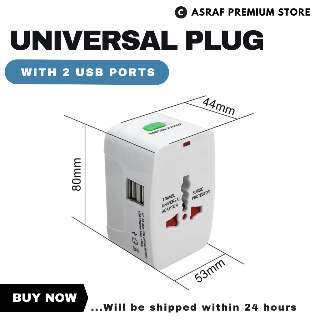 Universal Travel Adapter Plug All In One International Worldwide Travel Adaptor Plug Socket For ...