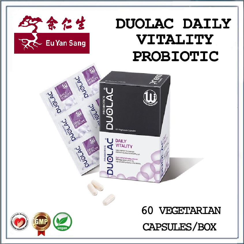 [Ready Stock ] Duolac Daily Vitality Probiotic - 60 Vegetarian Capsules ...