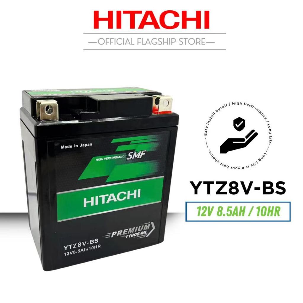 YTZ8V YTZ8 (REPLACEMENT YTX7L / YTX7L-BS ) HITACHI GEL BATTERY R25 ...