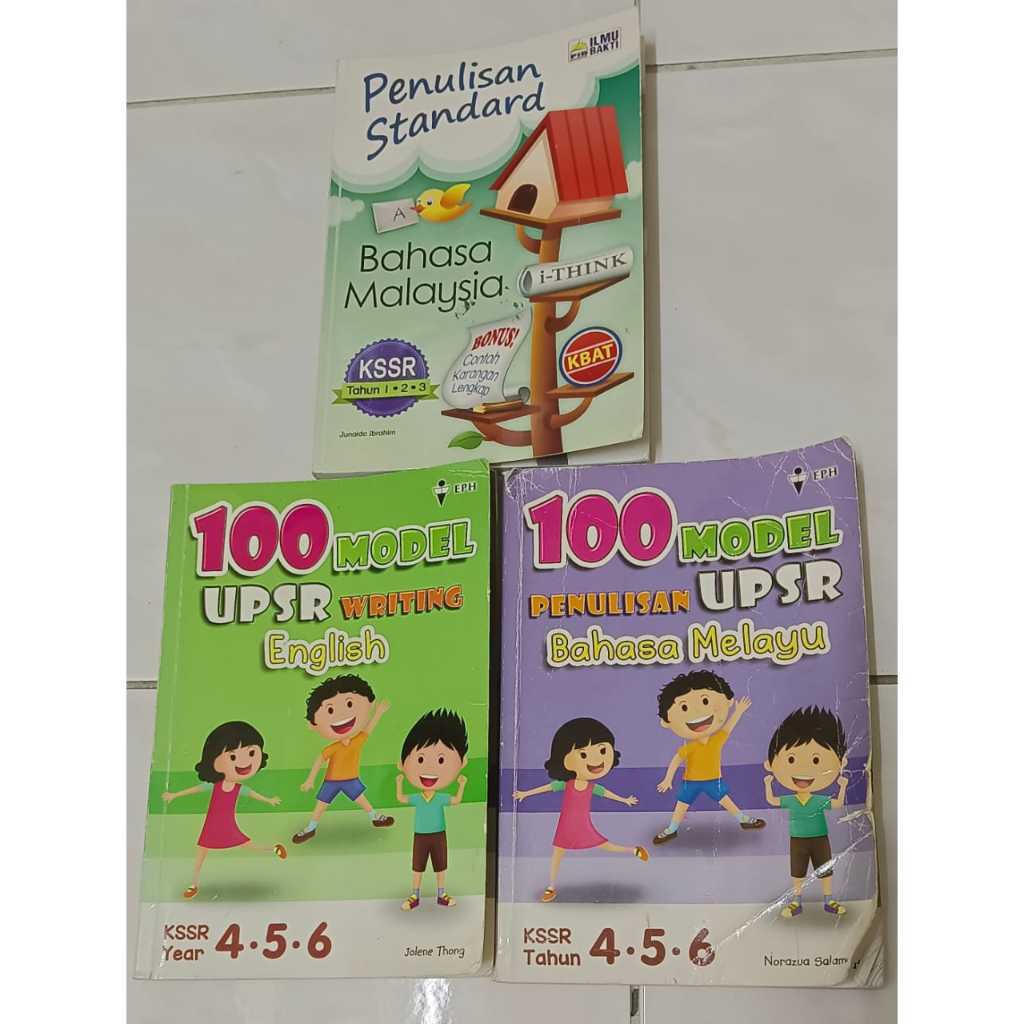 (PRELOVED) 100 MODEL UPSR WRITING English KSSR Year 4,5,6 (SET OF 3) | Shopee Malaysia