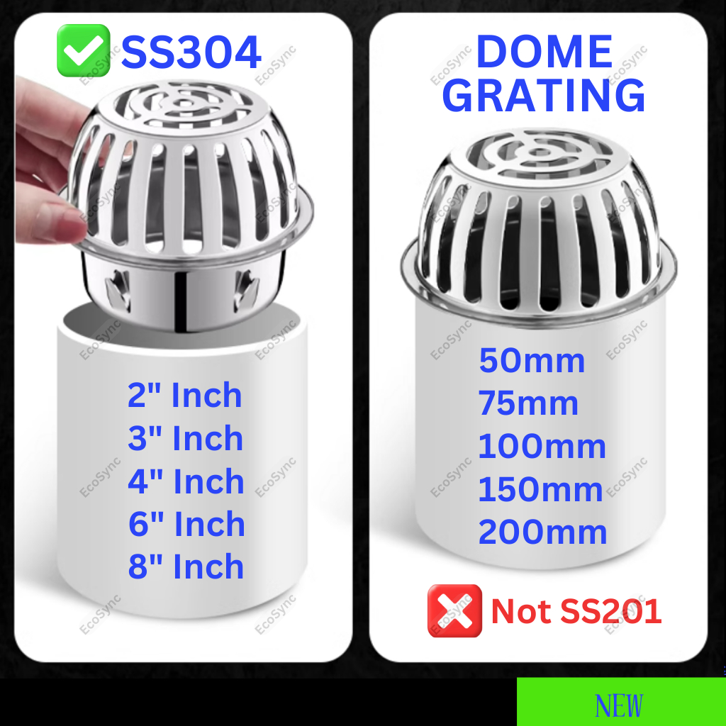 Dome Grating Filter Stainless Steel SS304 Roof Floor Trap Floor Grating ...