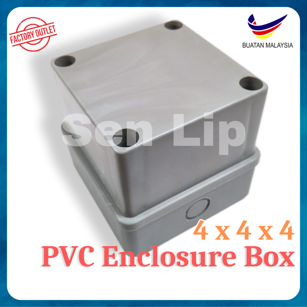 4x4x4 PVC Multipurpose Weatherproof Enclosure Box / Electrical Box ...