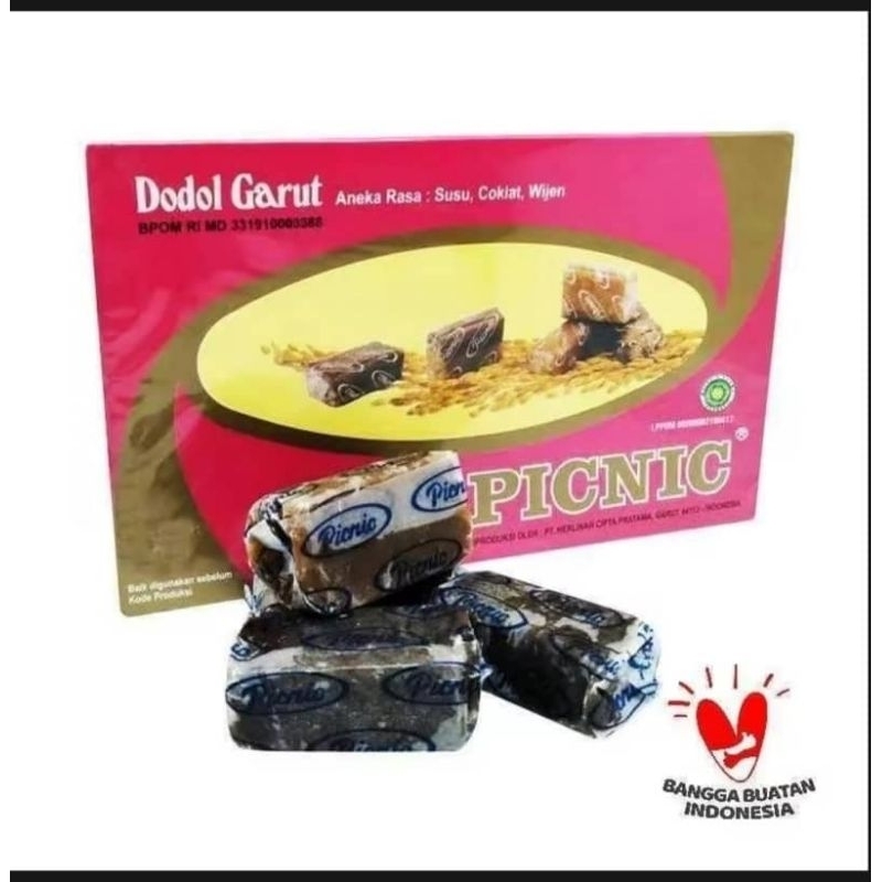 Ready Stock Dodol Garut Picnic 250g Soal rasa di Jamin bikin Nagihhh Susu/Wijen/Coklat original ...