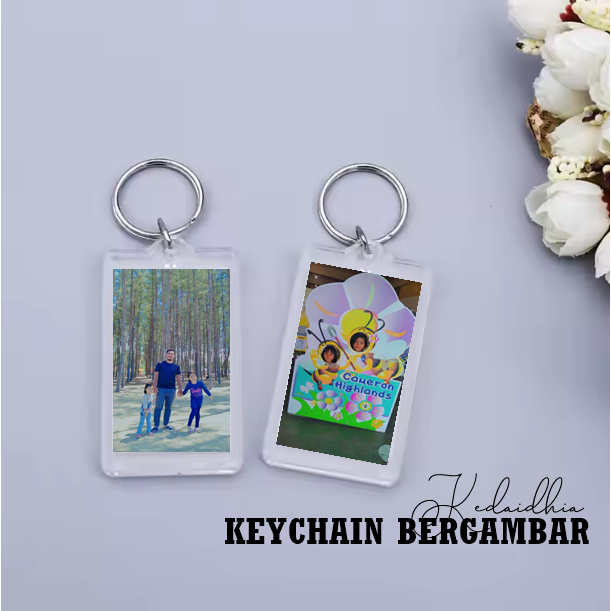 2 SIDE | Keychain gambar sendiri | keychain custom made | Shopee Malaysia
