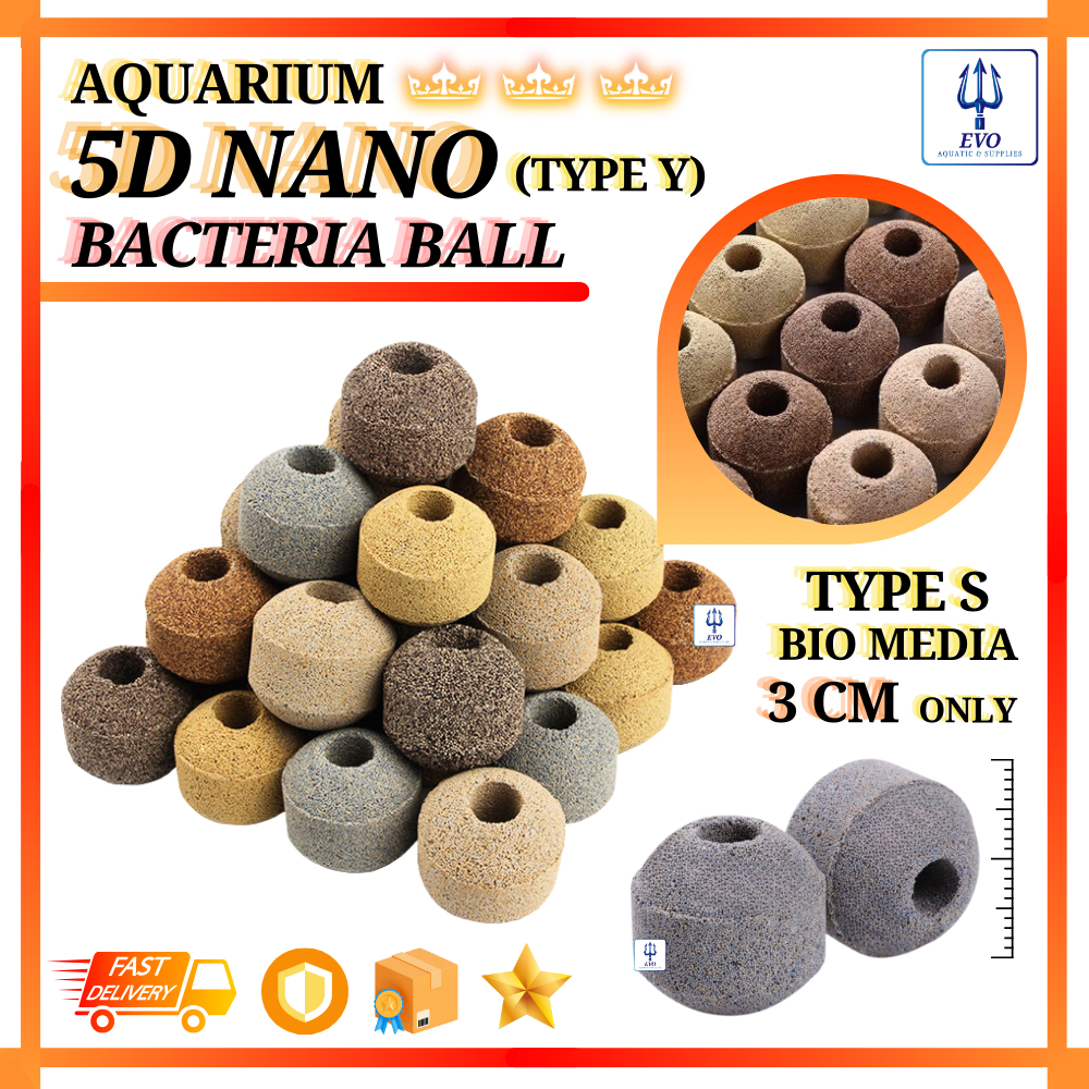 🔥Ready Stock🔥 Aquarium 5D NO 1 Nano Bacteria Ball Bio Media Bio Ring ...