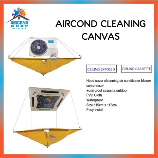 AIRCOND CLEANING CANVAS FOR CASSETTE & EXPOSED UNIT | Shopee Malaysia