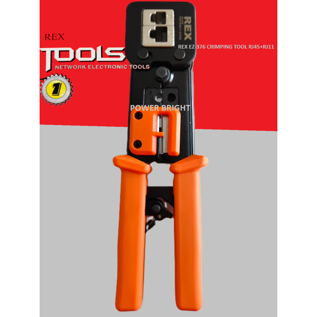 REX EZ-376 CRIMPING TOOL RJ45+RJ11 6pin , 8pin | Shopee Malaysia