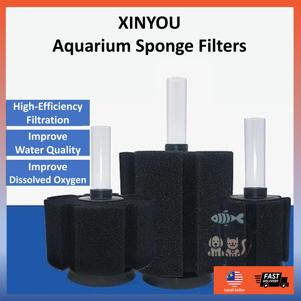 🔥Ready Stock🔥 XINYOU Aquarium Sponge Filters RCS Cardina Shrimps Baby Fish Betta XY 2810 2811 ...