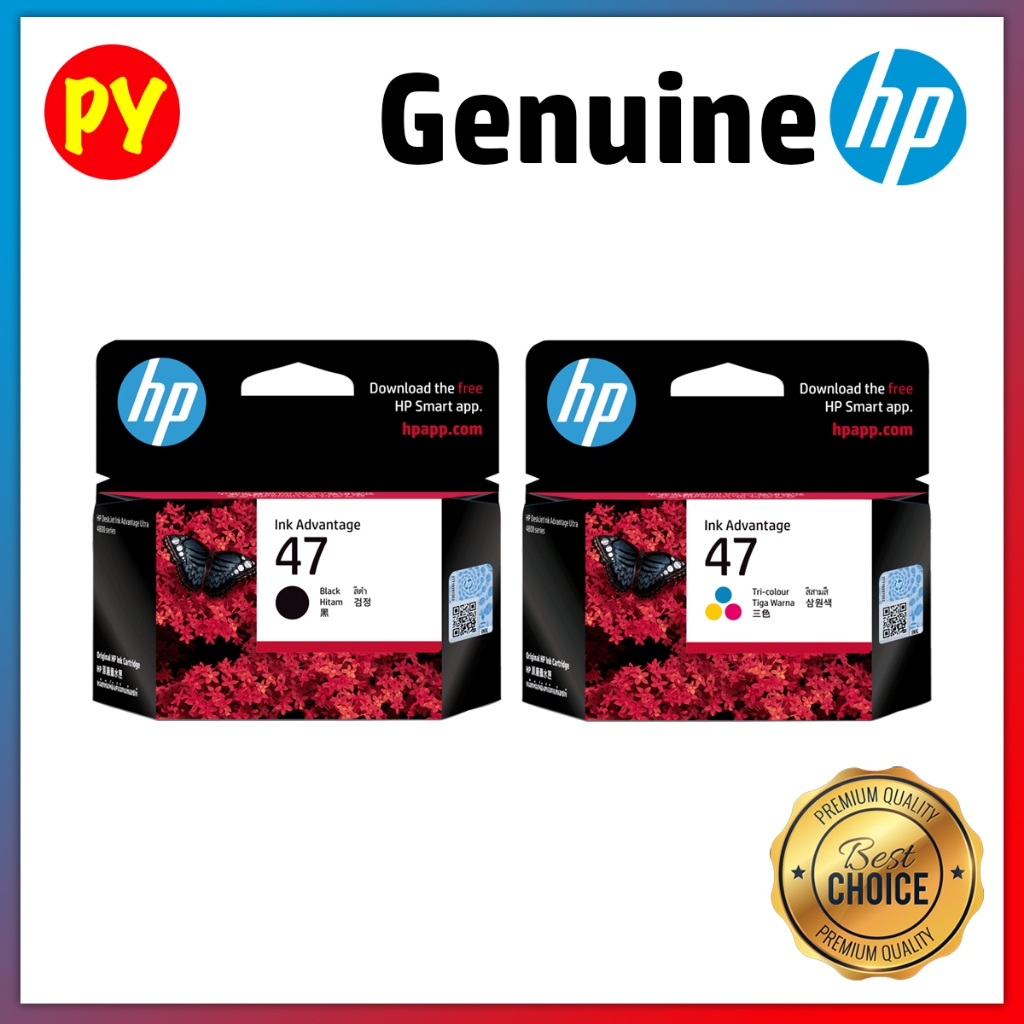HP 47 Black | Color 100% Original Ink Advantage Cartridge 6ZD21AA ...