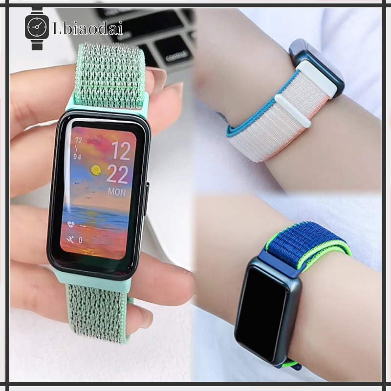 Nylon Loop Strap for Huawei Band 10 9 8 7 Sport Nilon Loop Smartwatch ...