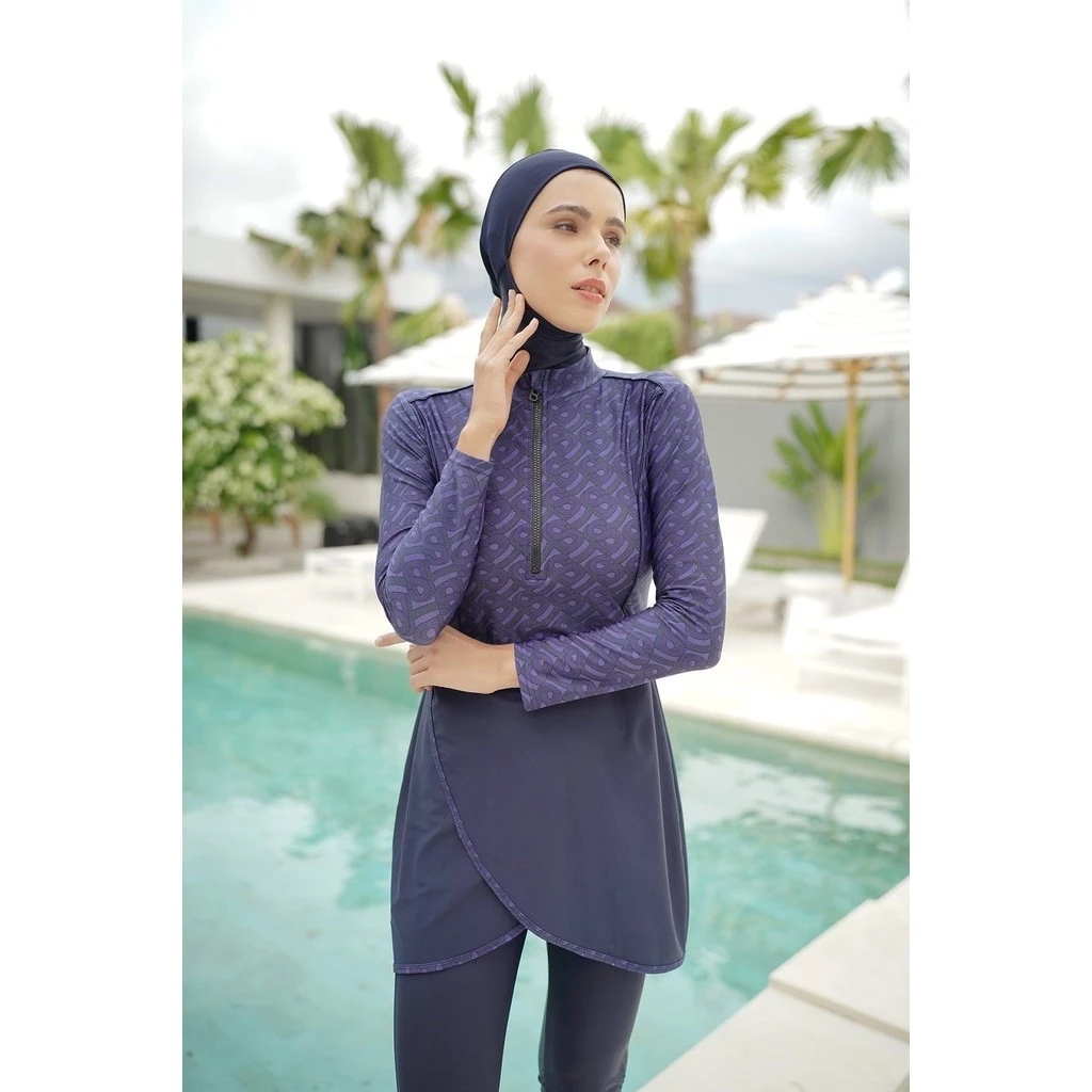 (Ready Stock) 3Pcs Set Hijab Swimsuit Muslimah Swimwear Plus Size Baju ...