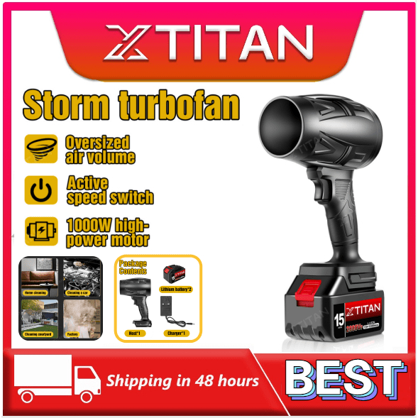 🔥LOWEST🔥XTITAN 2888VF Ultra-Violent Fan Turbo Cordless Storm Turbofan ...