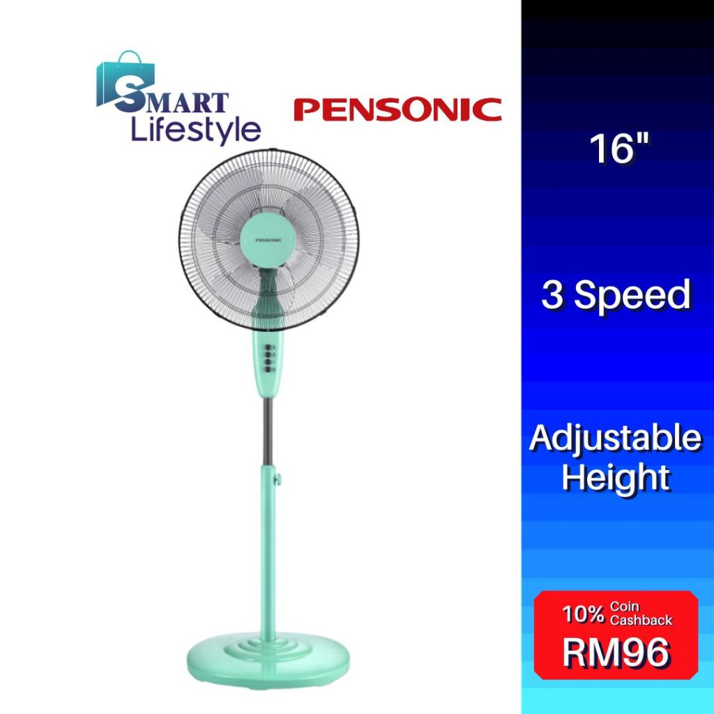 Pensonic 3 Speed Stand Fan (16") PSF-4506X / PSF-4512(BK) | Shopee Malaysia